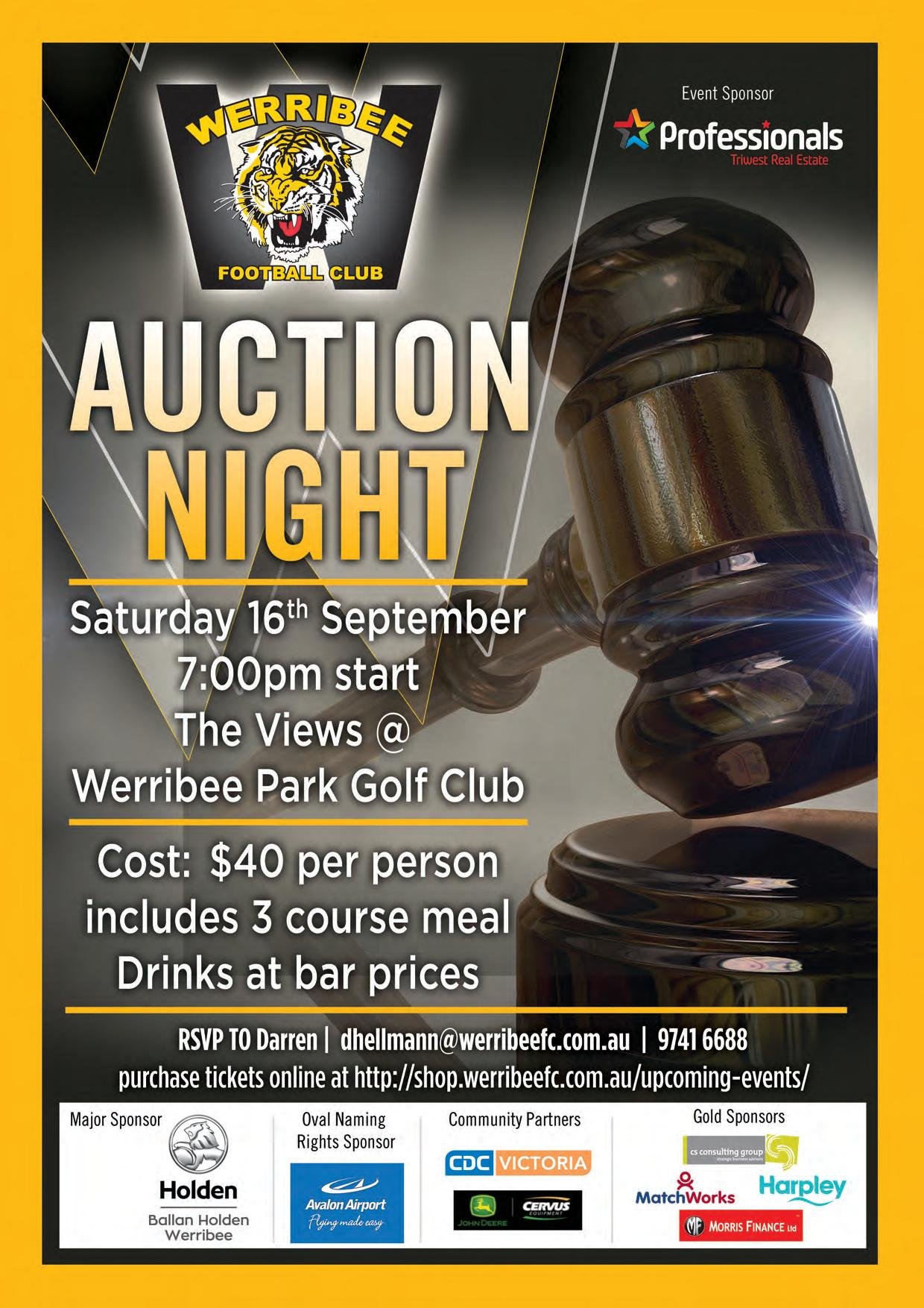 Werribee Football Club - Auction Night - werribeebusinessandtourism